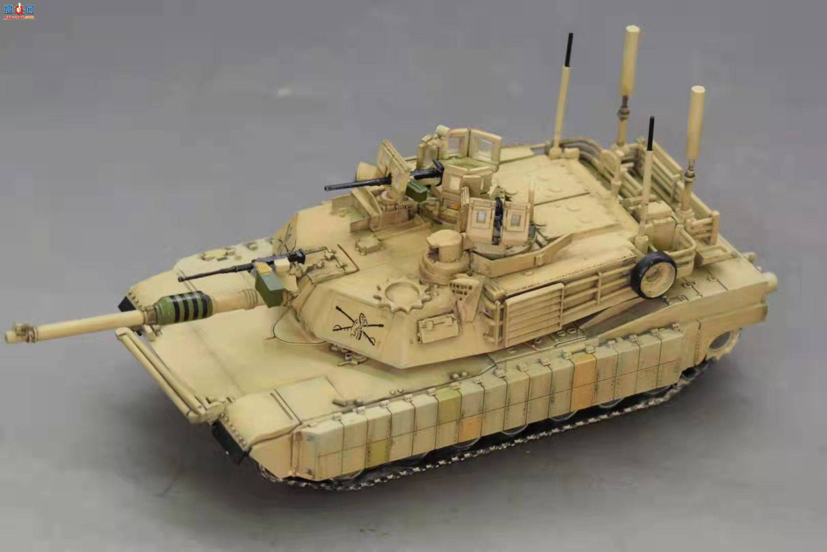1/72 M1A2主战坦克-战地英豪-模型高手网-板件图纸说明书