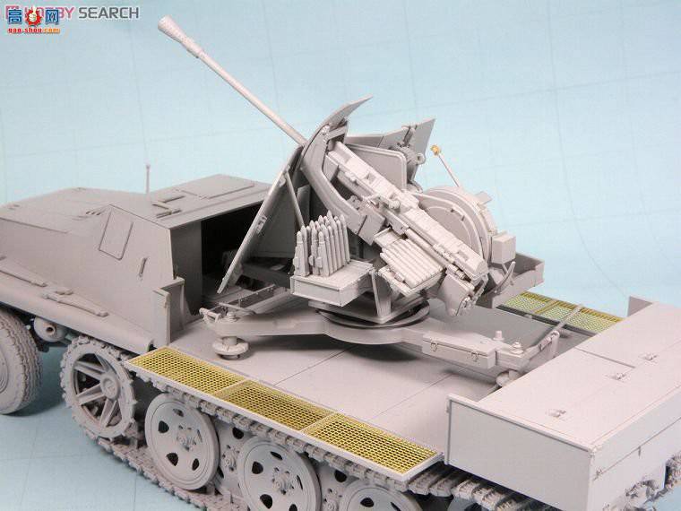 长城 半履带 L3516 二战德军sWS 3.7CM Flak43自行防空炮-战车-模型高手网-板件图纸说明书